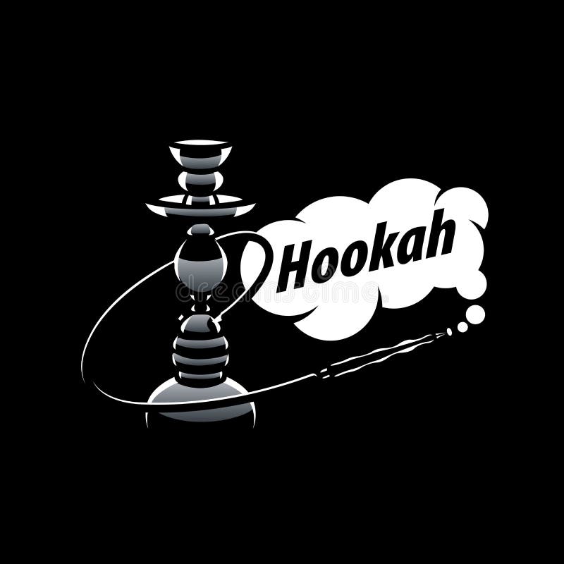 Vector logo hookah stock vector. Illustration of leisure - 126422118