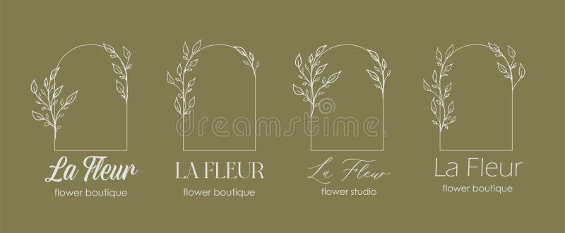 Logo Design Template and Monogram Concept in Trendy Linear Style with ...