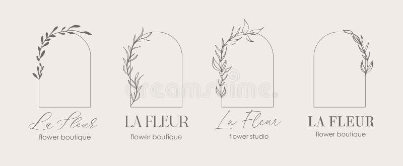 Logo Design Template and Monogram Concept in Trendy Linear Style with ...