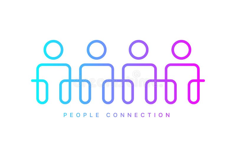 Logo Design Template People Connection Business Corporate Stock Vector ...
