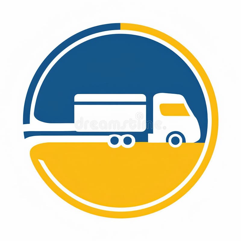 Logo Design for a Transportation Entity Utilizing a Truck and Circular ...