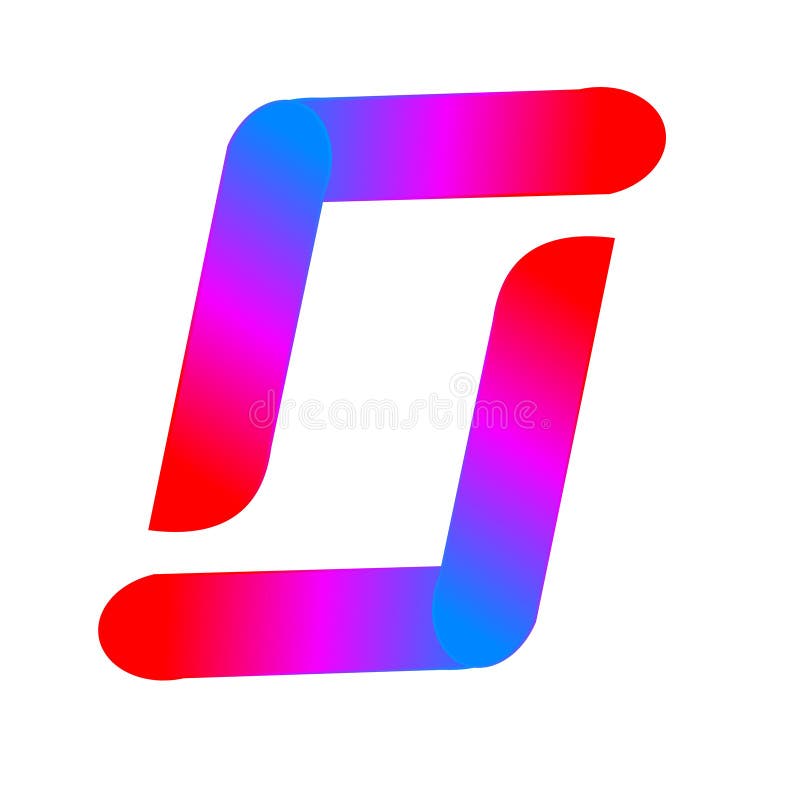 Logo Design with Two Angles Stock Illustration - Illustration of ...