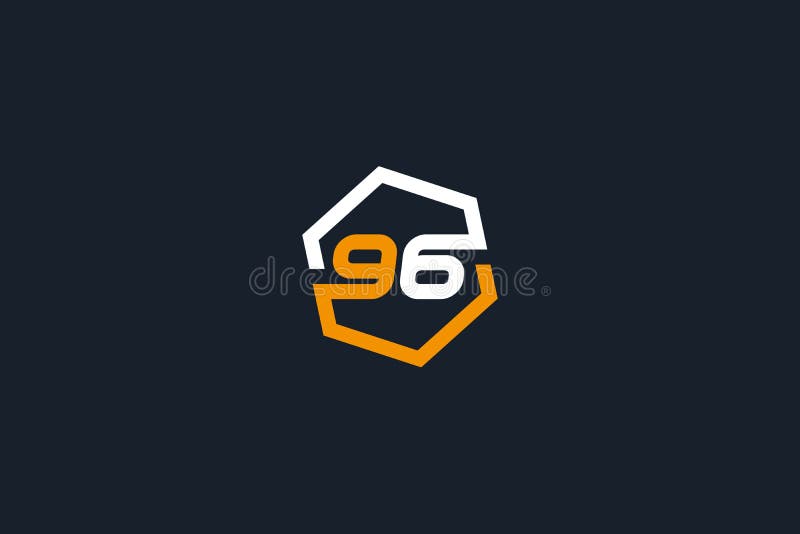 96 Logo Design . Vector Illustration Stock Illustration - Illustration ...