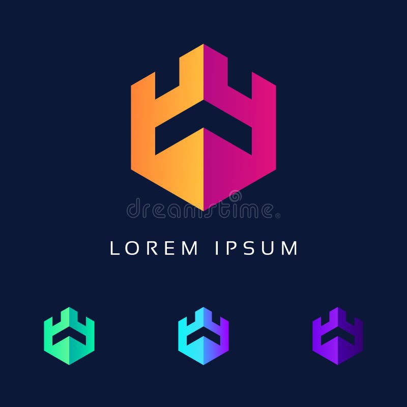 Logo Design Vector for Technology Company. Modern Monogram Concept for ...