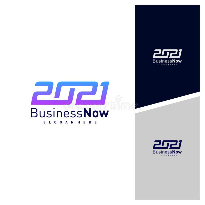 2021 Logo Design Vector Template, Illustration 2021 Design Concept ...