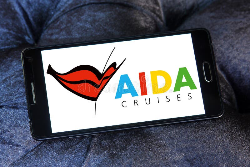 Logo Di AIDA All'imbuto Della Nave Da Crociera AIDAsol Immagine ...