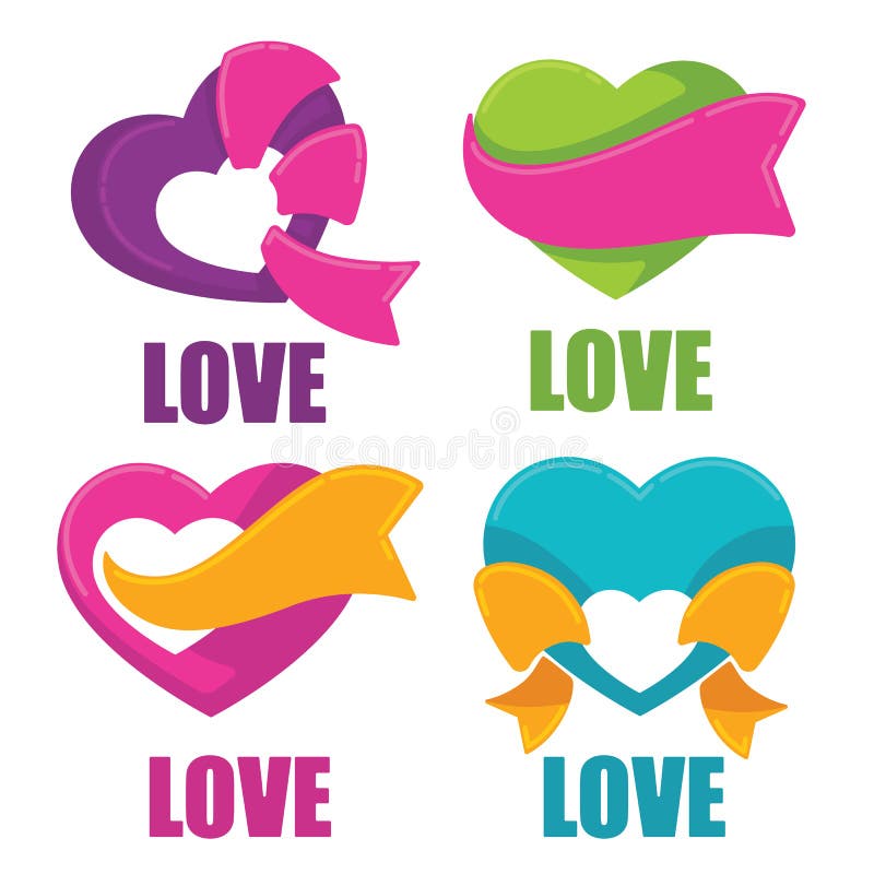 Logo di amore illustrazione vettoriale. Illustrazione di icona - 65409157