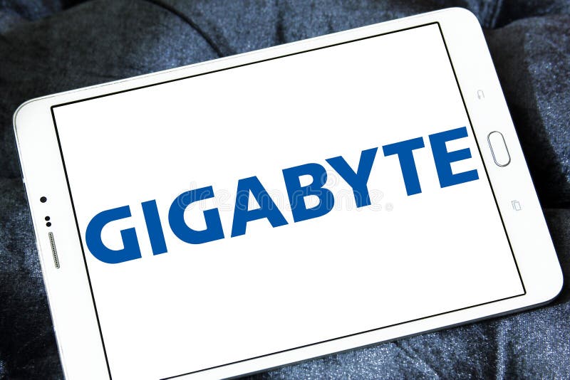 Logo di gigabyte immagine editoriale. Immagine di marchio - 97360830