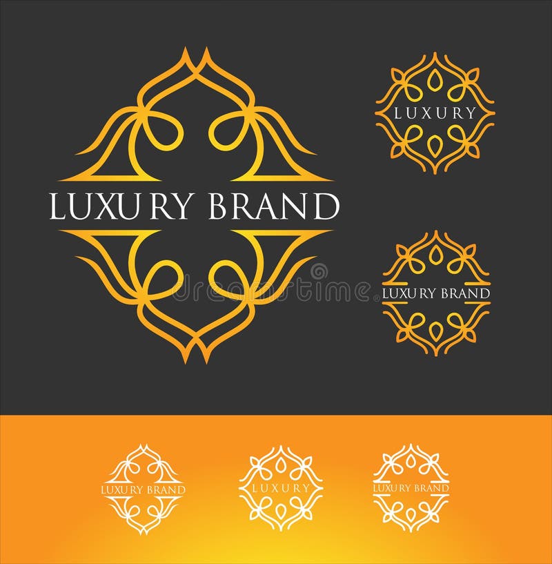 Logo di lusso illustrazione vettoriale. Illustrazione di arte - 67744284