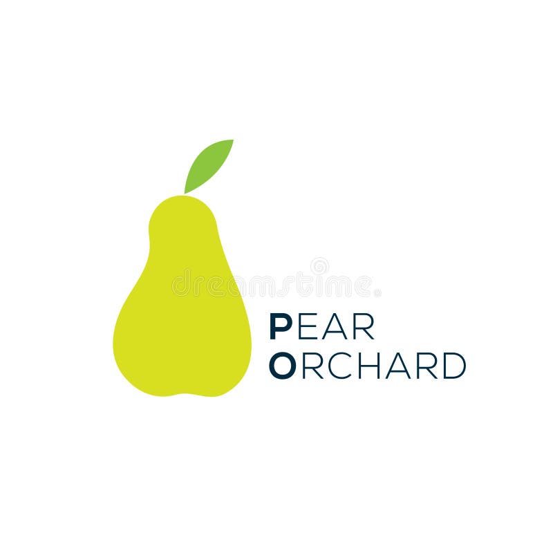 Logo di vettore della pera illustrazione vettoriale. Illustrazione di ...