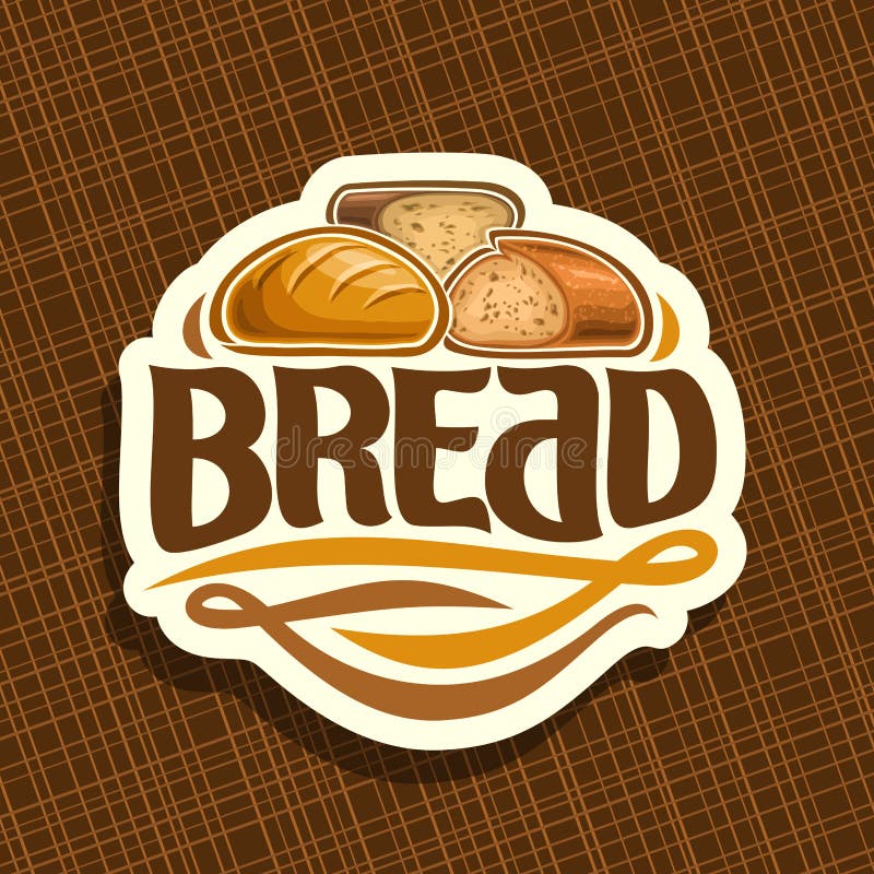 Pagnotta Di Intero Disegno Di Marchio Del Pane Del Frumento Del Granulo ...