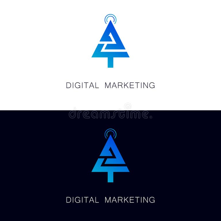 A Logo for Digital Marketing and the Logo for Digital Marketing. Stock ...