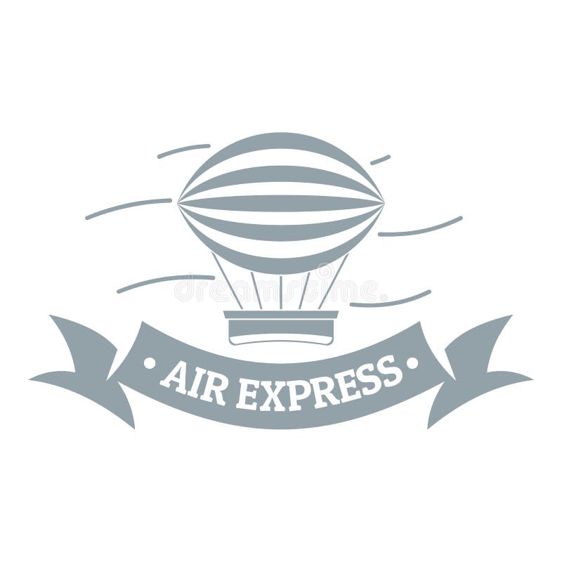 Logo Dirigeable De Ciel, Style Gris Simple Illustration de Vecteur ...