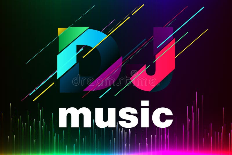 Logo DJ Template Design. Vector EPS 10 Stock Illustration ...