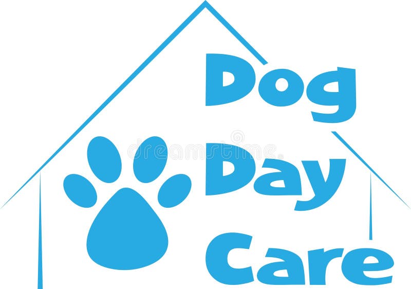 Logo for a dog day care stock illustration. Illustration of zone ...