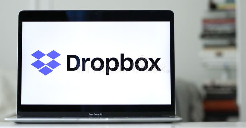 Logo of Dropbox on the Laptop Screen. Editorial Photo - Image of sign ...