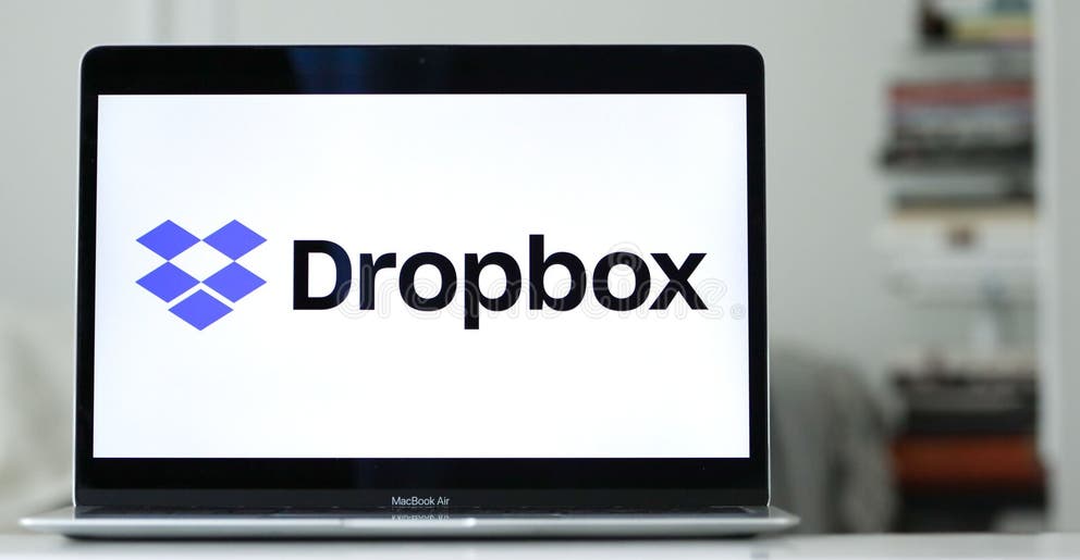 Logo of Dropbox on the Laptop Screen. Editorial Photo - Image of sign ...