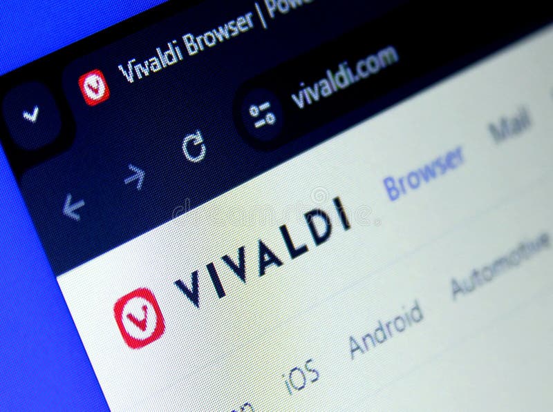 Logo Du Navigateur Web Vivaldi Image stock éditorial - Illustration du ...