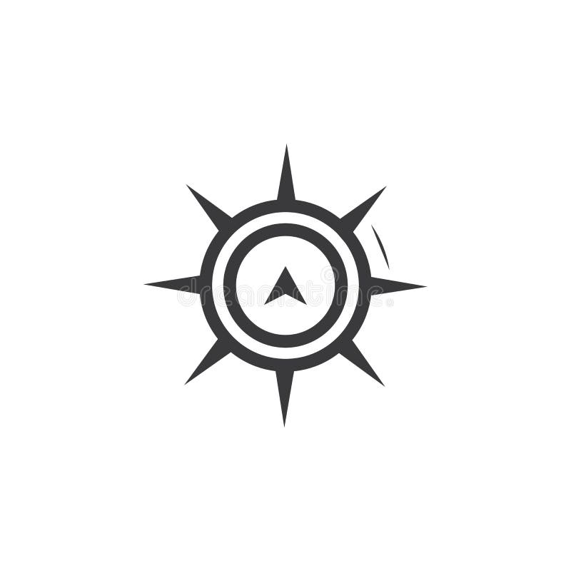 Logo E Modello Di Simbolo Della Bussola Illustrazione Vettoriale ...