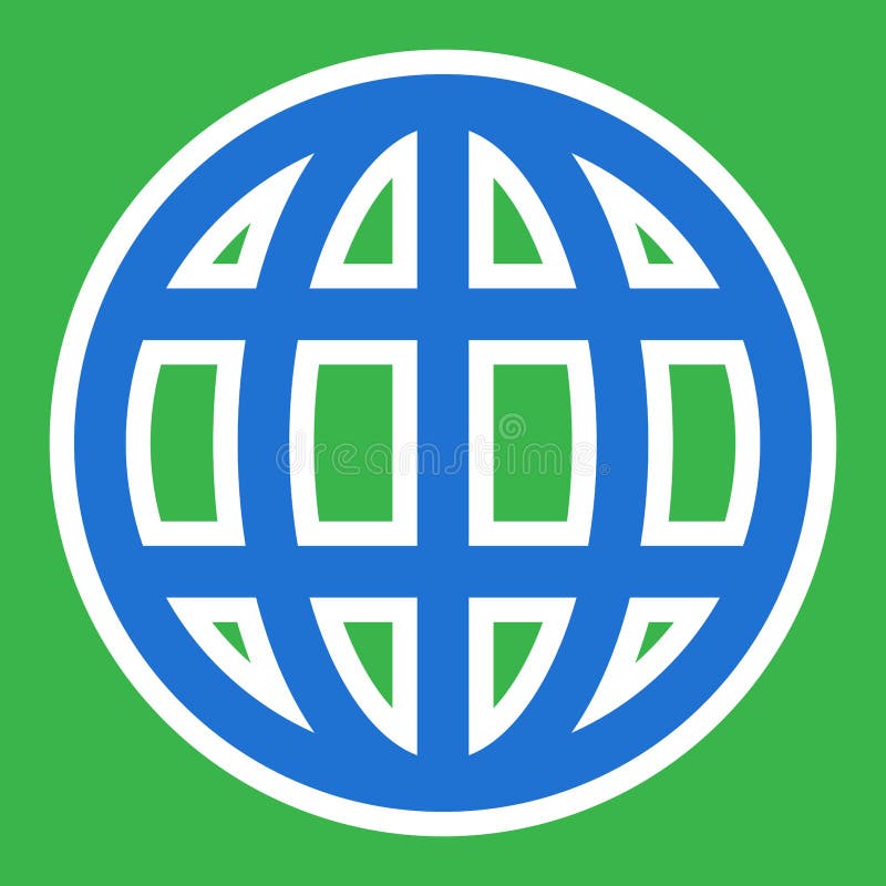 Logo Earth Icon, Abstract Globe. Emblem of Earth Day Stock Illustration ...