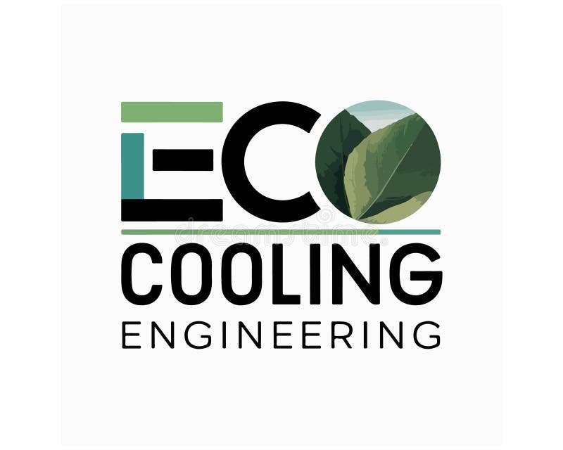 Logo of Eco Cooling Engineering Stock Illustration - Illustration of ...