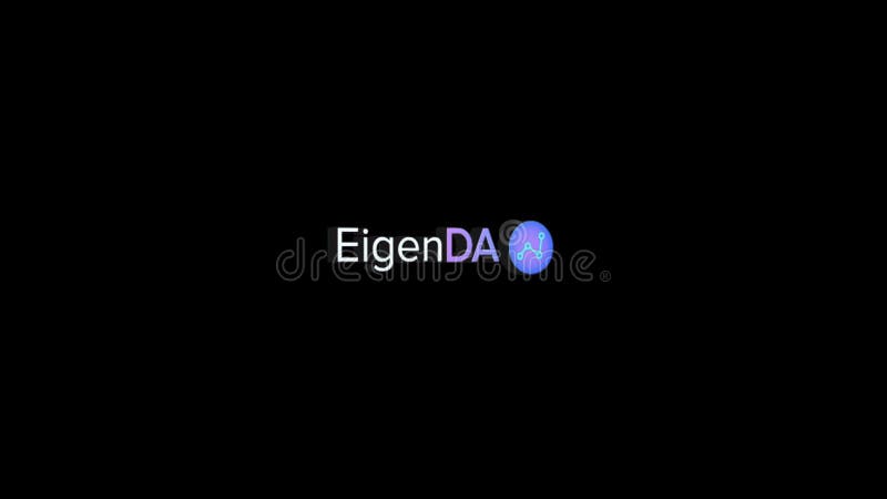 Logo Eigen DA Cryptocurrency Animated Stock Footage - Video of ...