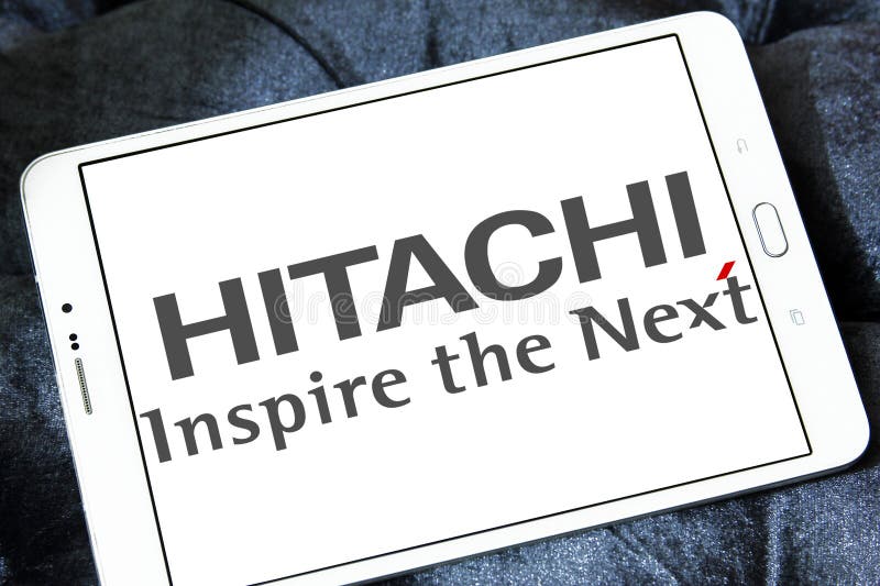 Hitachi logo editorial photo. Image of company, home - 100256316