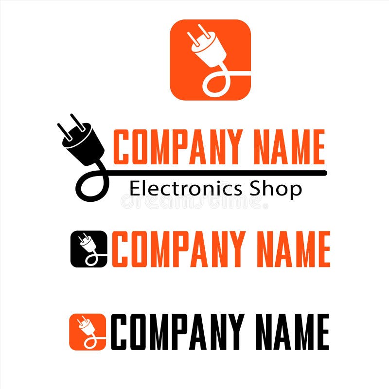 Logo for Electronics Shop Illustration Stock Illustration ...
