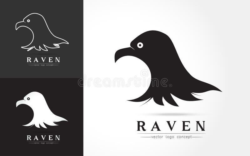 Logo elegante del corvo illustrazione vettoriale. Illustrazione di ...