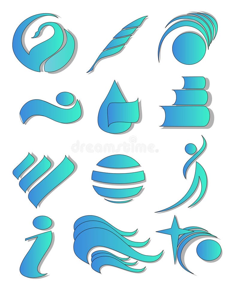 Assorted Logo Elements Stock Illustrations – 837 Assorted Logo Elements ...