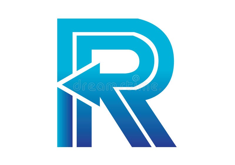 Logo Elements with Arrow - Alphabet Letter R Stock Vector ...
