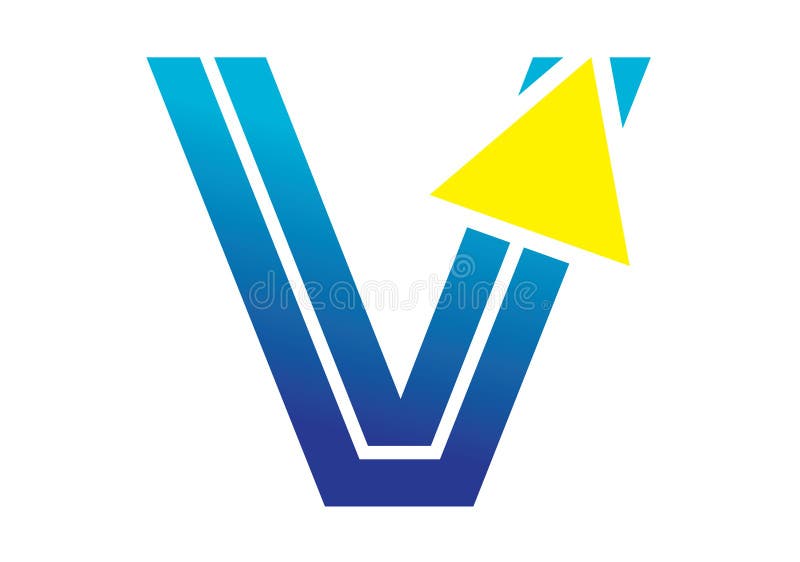 Logo Elements with Arrow - Alphabet Letter V Stock Vector ...