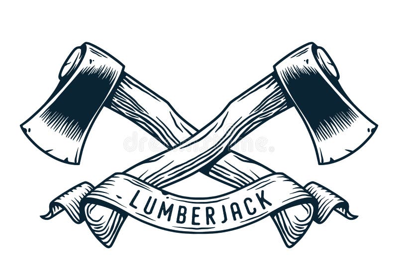 Axeman Emblem Stock Illustrations – 199 Axeman Emblem Stock ...