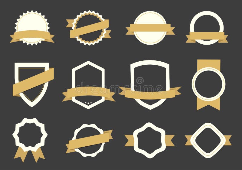 Logo En Etiketten Van Het Wijngaardsetvectorlogo En Het Etiket Stock ...