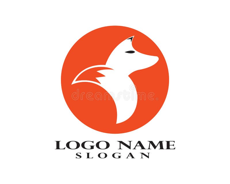 Logo En Symbolen Voor Vossen Vector Illustratie - Illustration of ...