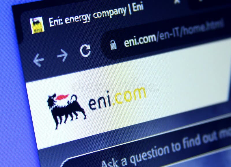 Eni energy company logo editorial stock image. Image of icons - 298176529