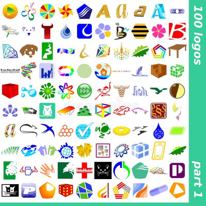 Logo et signes 1 illustration de vecteur. Illustration du signes - 14955405