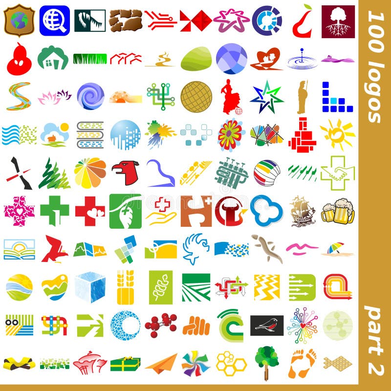 Logo et signes 2 illustration de vecteur. Illustration du ellipse ...