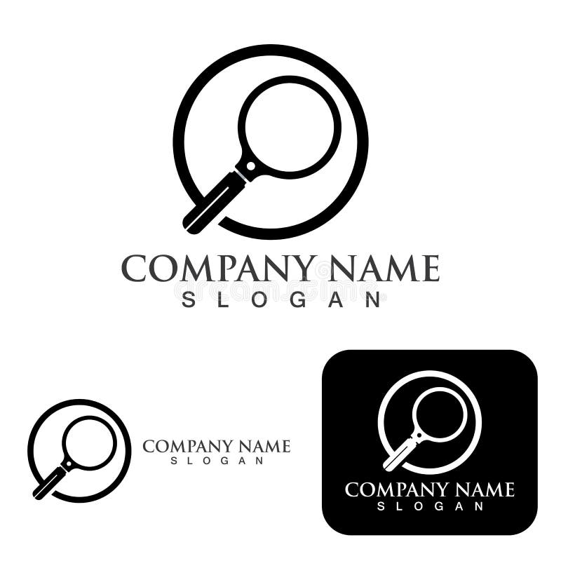 Logo Et Symbole De La Loupe Illustration de Vecteur - Illustration du ...