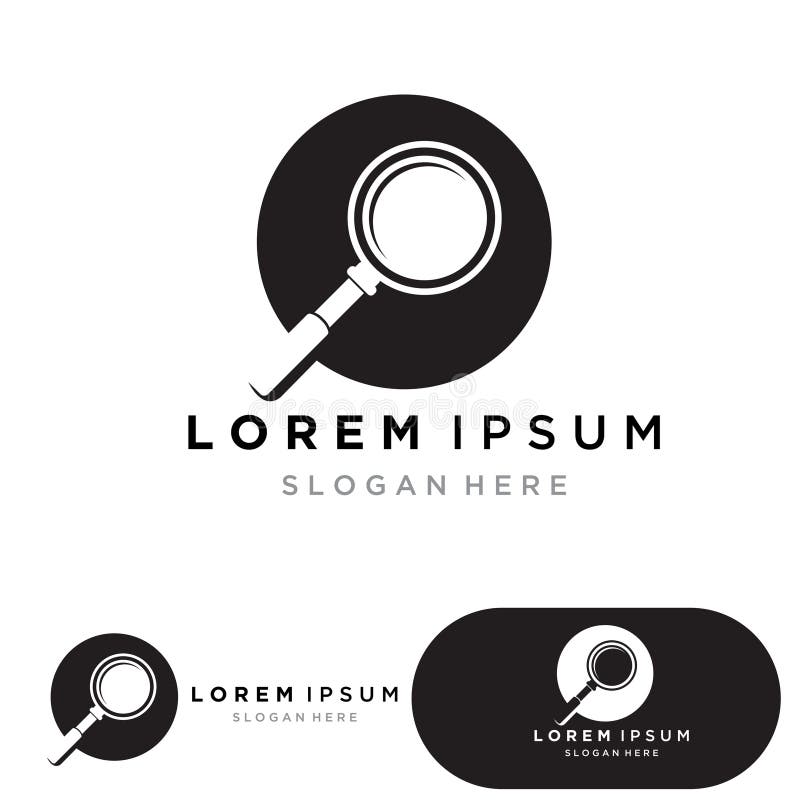 Logo Et Symbole De La Loupe Illustration de Vecteur - Illustration du ...