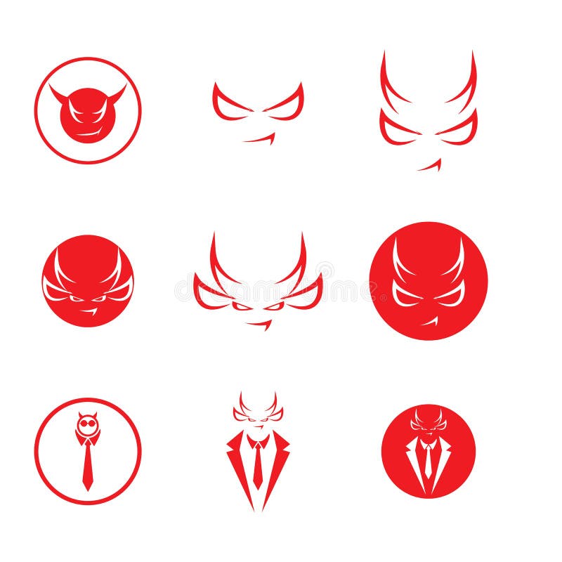Logo et symbole du diable illustration stock. Illustration du nature ...