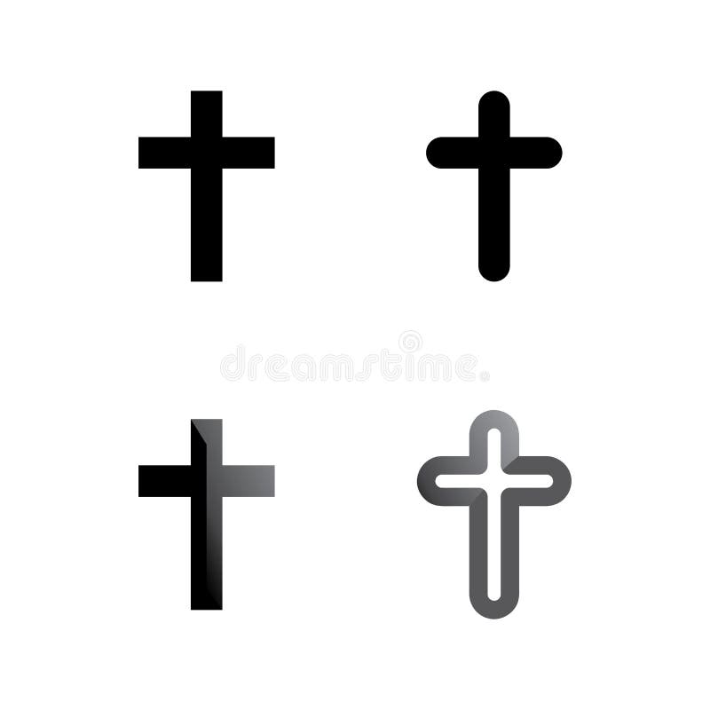 Logo Et Vecteur De Croix Et De Baptême Illustration Stock ...