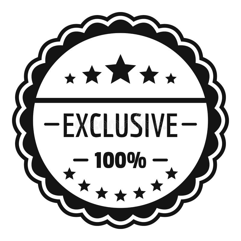 Logo Exclusif, Style Simple Illustration Stock - Illustration du ...