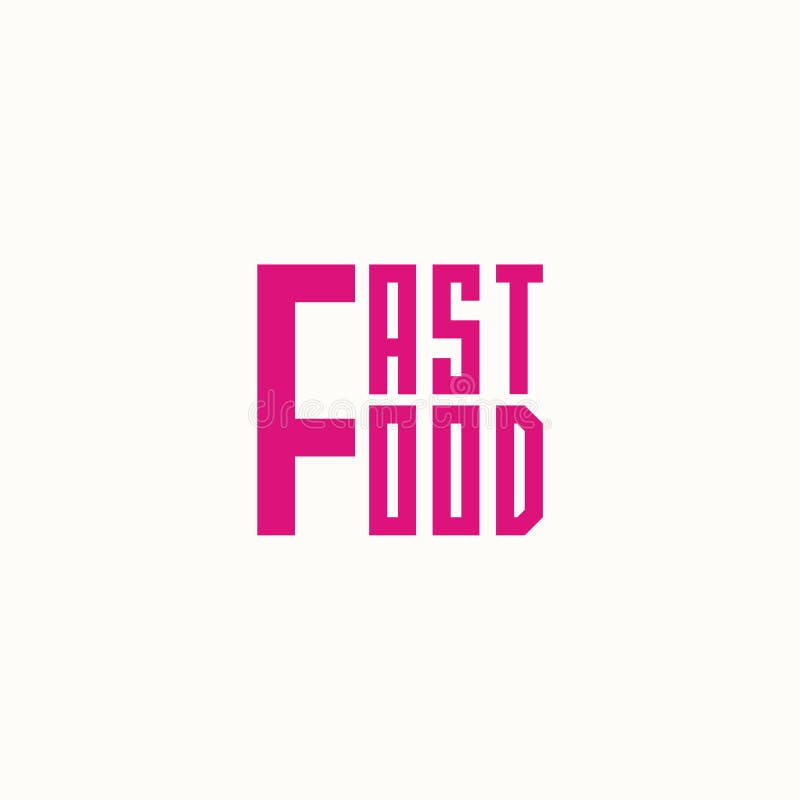 Logo fast food stock vector. Illustration of sign, emblem - 79966257