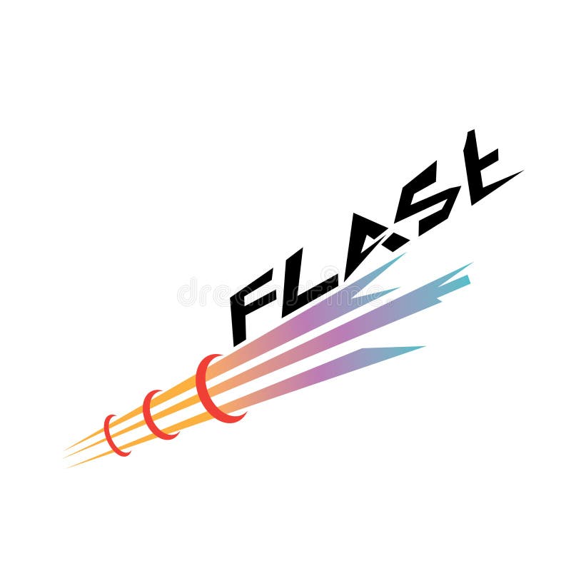 Logo Fast Illustration Colorful Vector Design Template Stock Vector ...
