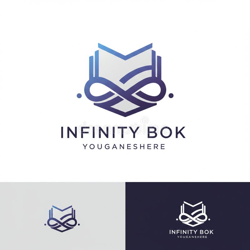 Logo Features an Abstract Shape Resembling an Open Book with an ...