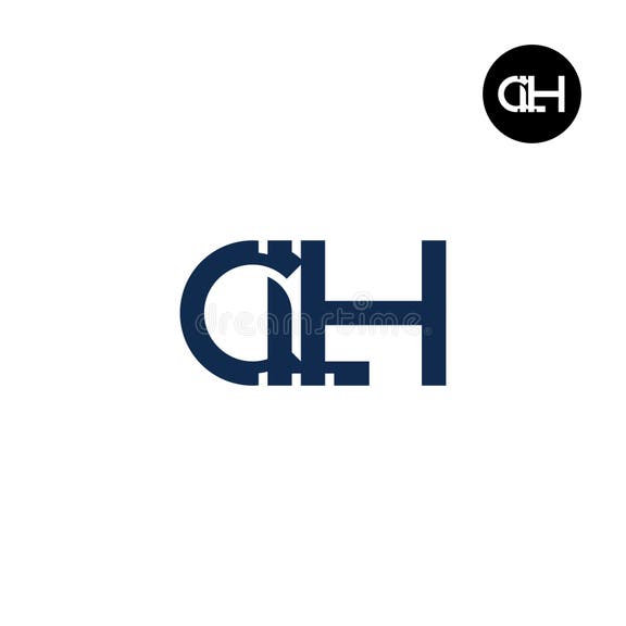 Letter CLH Monogram Logo Design Stock Vector - Illustration of ...