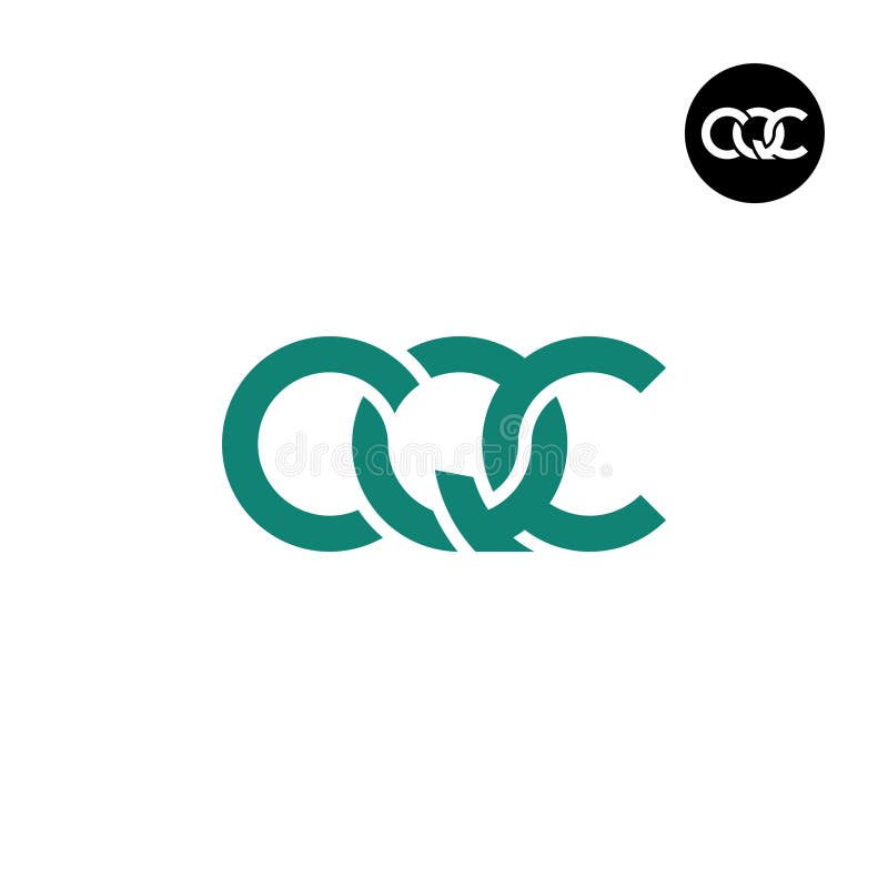 Letter CQC Monogram Logo Design Stock Vector - Illustration of minimal ...