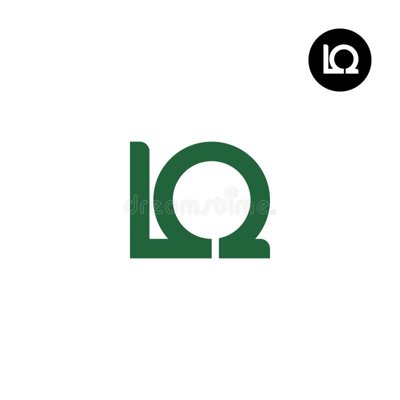 Letter LQ Monogram Logo Design Unique Stock Vector - Illustration of ...