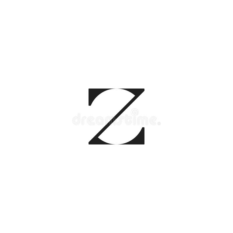 Letters Z Logo Monogram Minimal Simple Modern Stock Vector ...